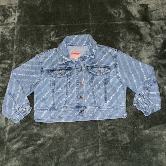 Juicy Couture | Jackets & Coats | Juicy Couture Denim Jacket Girls 8 ...